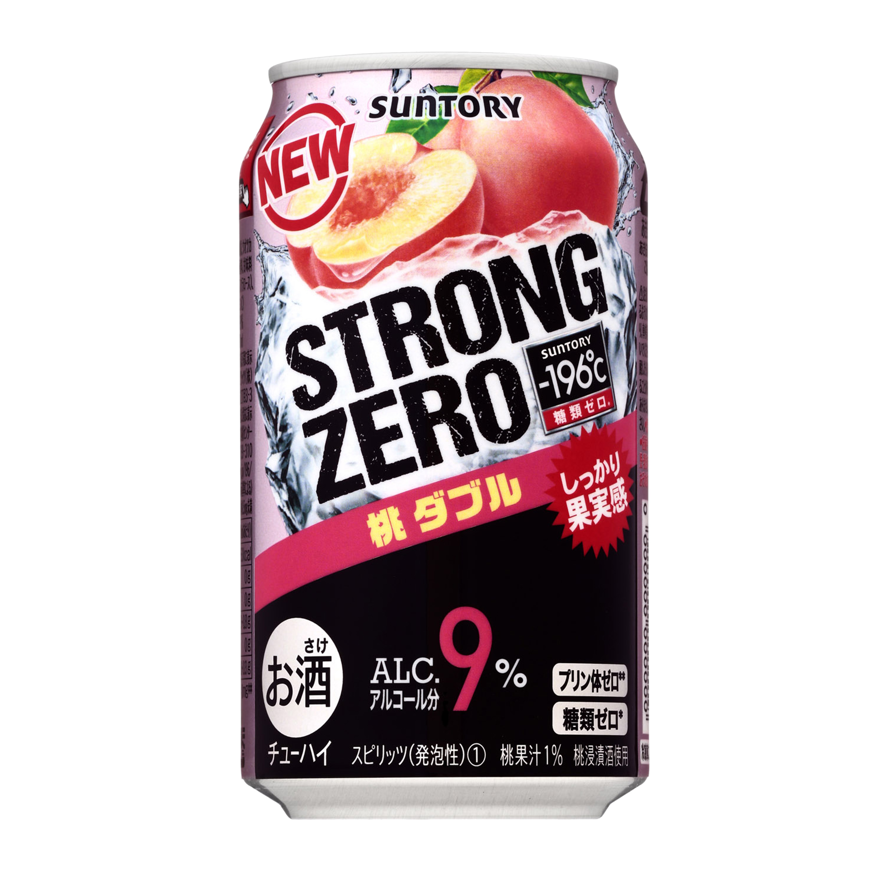 SUNTORY -196度 STRONG ZERO 氣酒 (桃味)